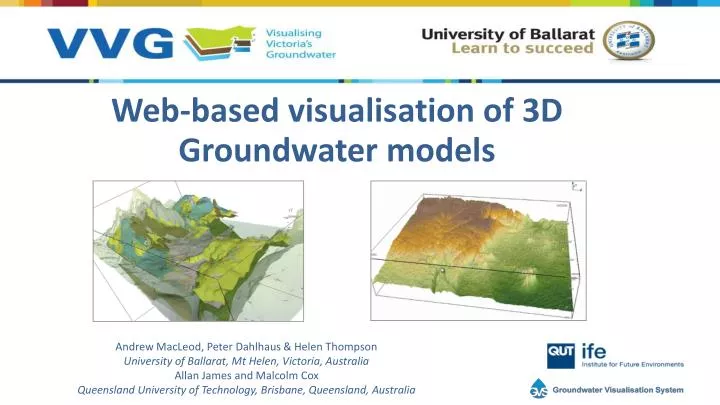 PPT - Web-based visualisation of 3D Groundwater models PowerPoint ...