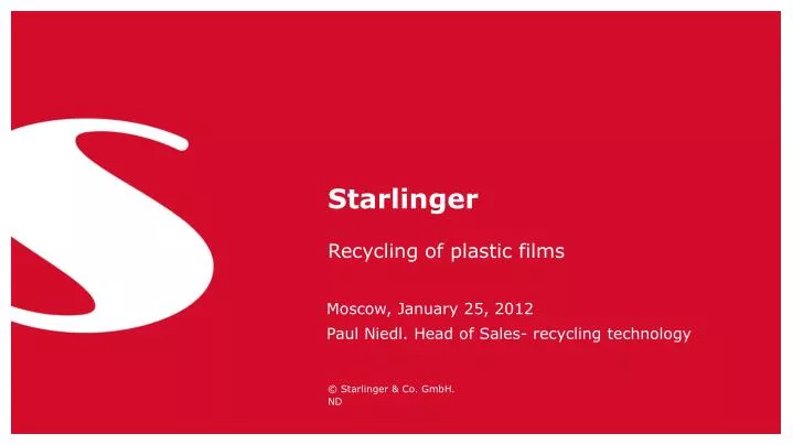 PPT - Starlinger PowerPoint Presentation, free download - ID:2180520