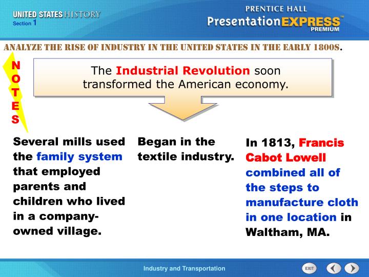 PPT - Summarize the key developments in the transportation revolution ...