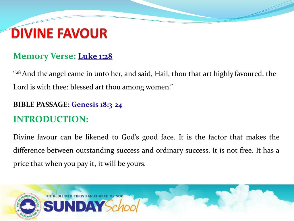 PPT - Understanding Divine Favour for Success PowerPoint Presentation ...