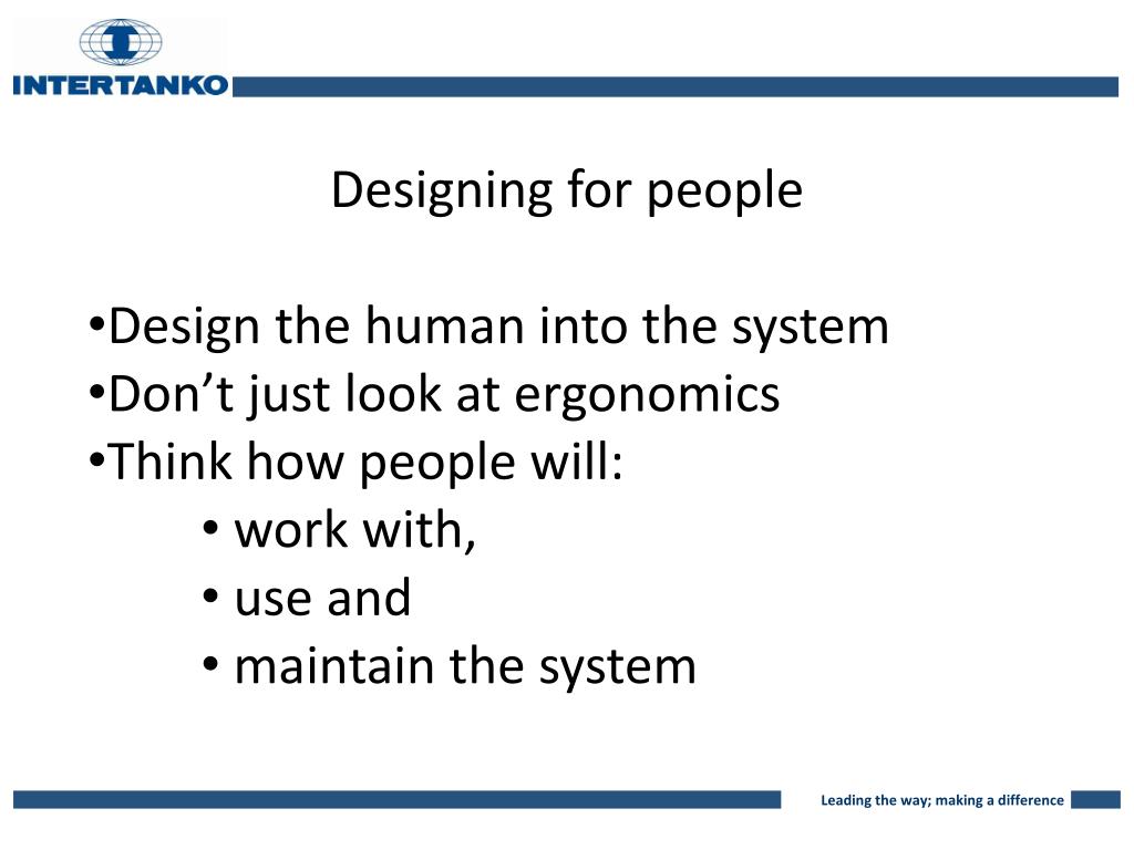 PPT - Human Element in Shipping Dr Phillip Belcher Marine Director ...