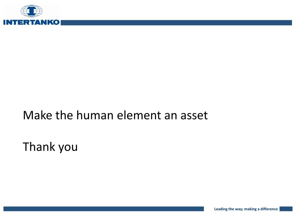 PPT - Human Element in Shipping Dr Phillip Belcher Marine Director ...