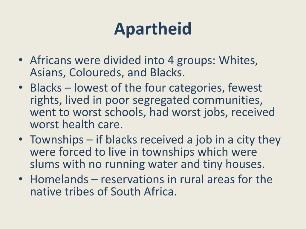 PPT - Apartheid in South Africa PowerPoint Presentation, free download ...