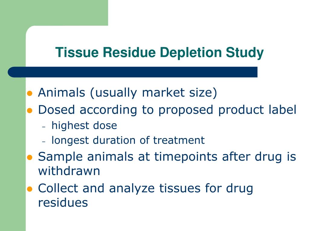 PPT - Human Food Safety of New Animal Drugs: Residue Chemistry ...