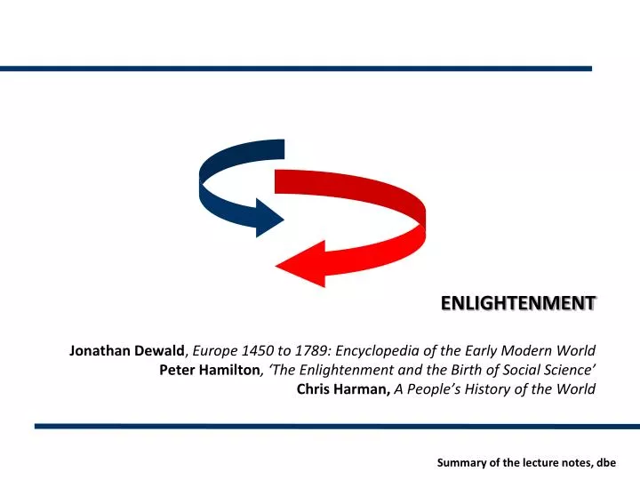 PPT - ENLIGHTENMENT Jonathan Dewald , Europe 1450 to 1789: Encyclopedia ...