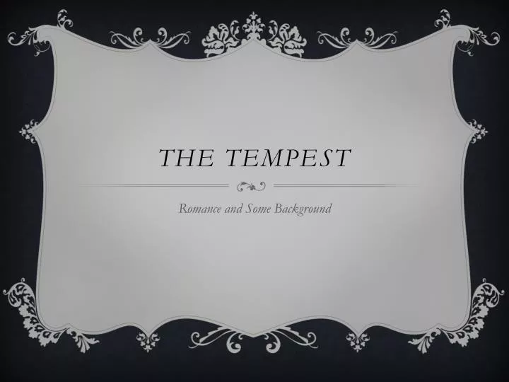 PPT - The Tempest PowerPoint Presentation, free download - ID:2182782