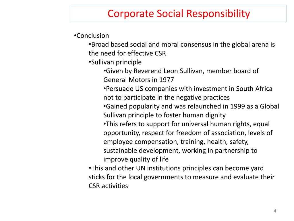 PPT - Corporate Social Responsibility PowerPoint Presentation, free ...