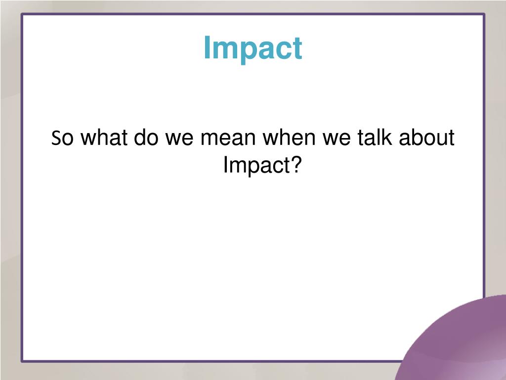 PPT - Impact Assessment Training 10/11 th September 2013 Oslo ...