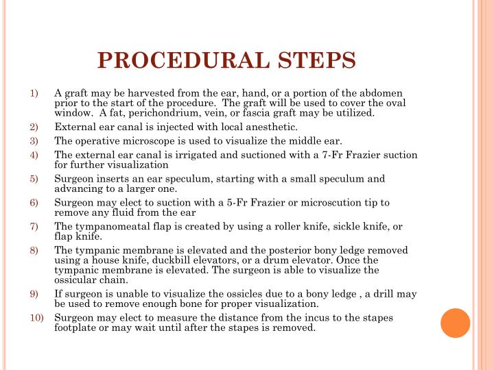 PPT - stapedectomy PowerPoint Presentation - ID:2185196