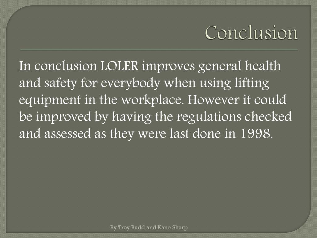 PPT - Lifting Operations and lifting equipment Regulations (LOLER) 1998 ...