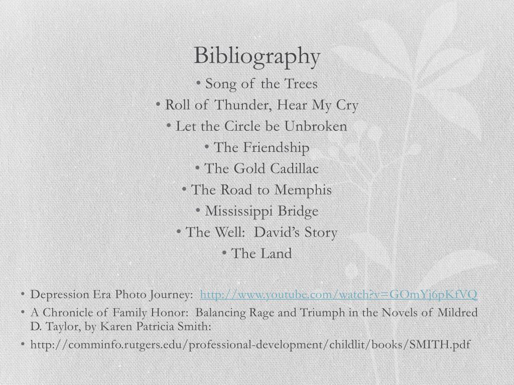 PPT - Mildred D. Taylor 1943 – Historical Fiction Award Novelist ...
