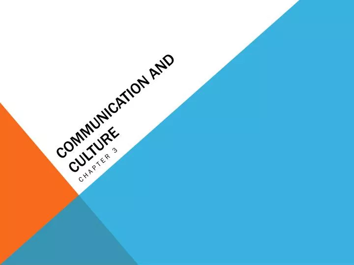 PPT - Communication and Culture PowerPoint Presentation, free download ...