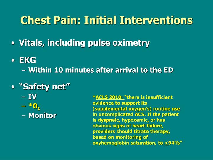 PPT - Emergency Department Evaluation of Chest Pain PowerPoint ...