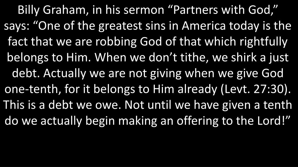 PPT - The Gift Of God…. Tithing PowerPoint Presentation, free download ...