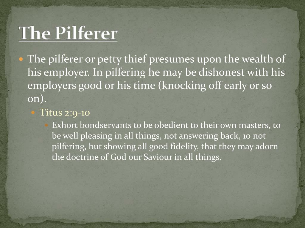 PPT - You shall not steal Exodus 20:15 PowerPoint Presentation, free ...