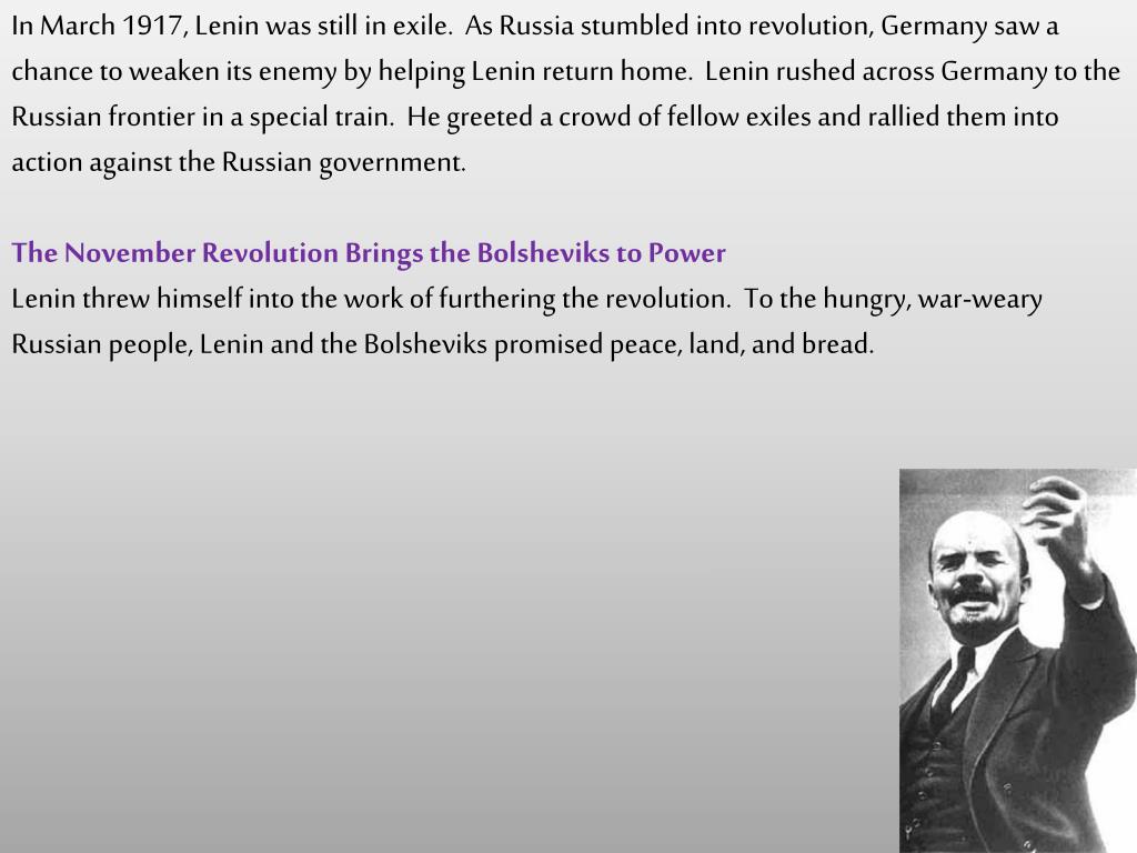 PPT - Chapter 14 World War I and the Russian Revolution 1914-1924 ...
