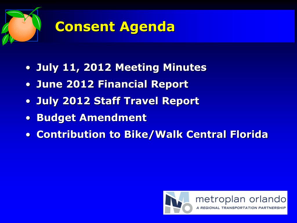 PPT - MetroPlan Orlando Board Meeting Agenda Briefing PowerPoint ...