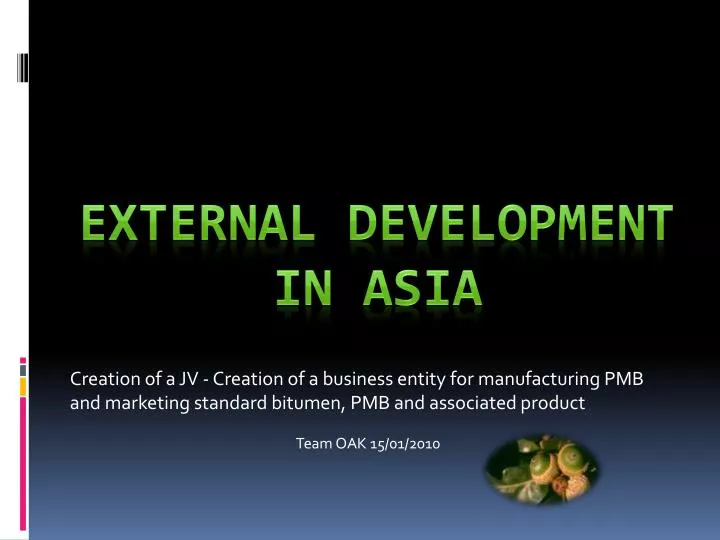 PPT - External Development in Asia PowerPoint Presentation, free ...