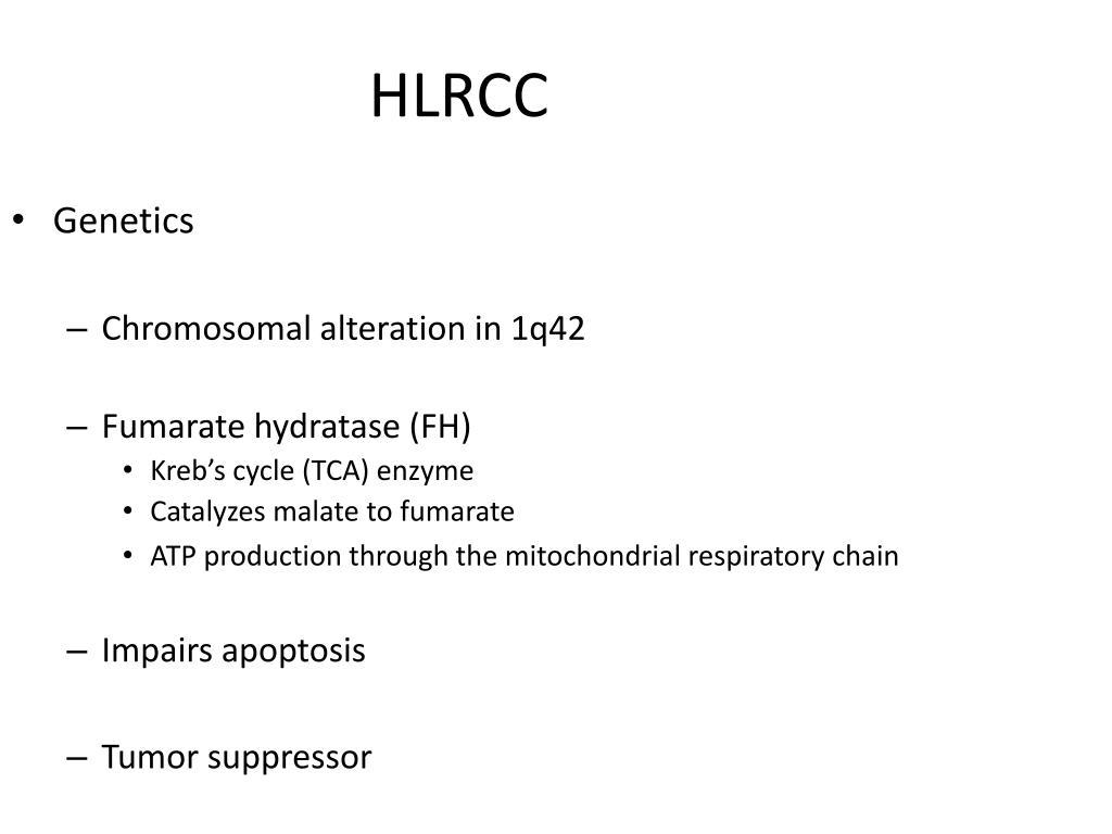 PPT - Genetics & Molecular Markers for Renal Cell Carcinoma PowerPoint ...