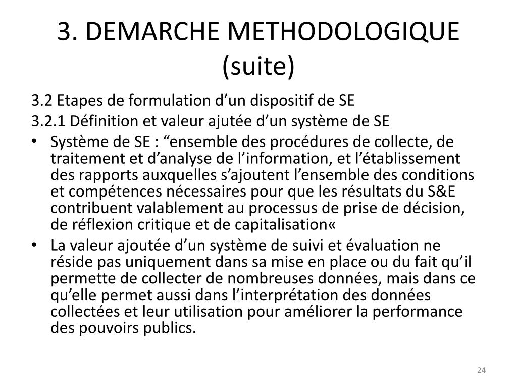 PPT - GUIDE METHODOLOGIQUE DE SUIVI ET EVALUATION DES POLITIQUES ...