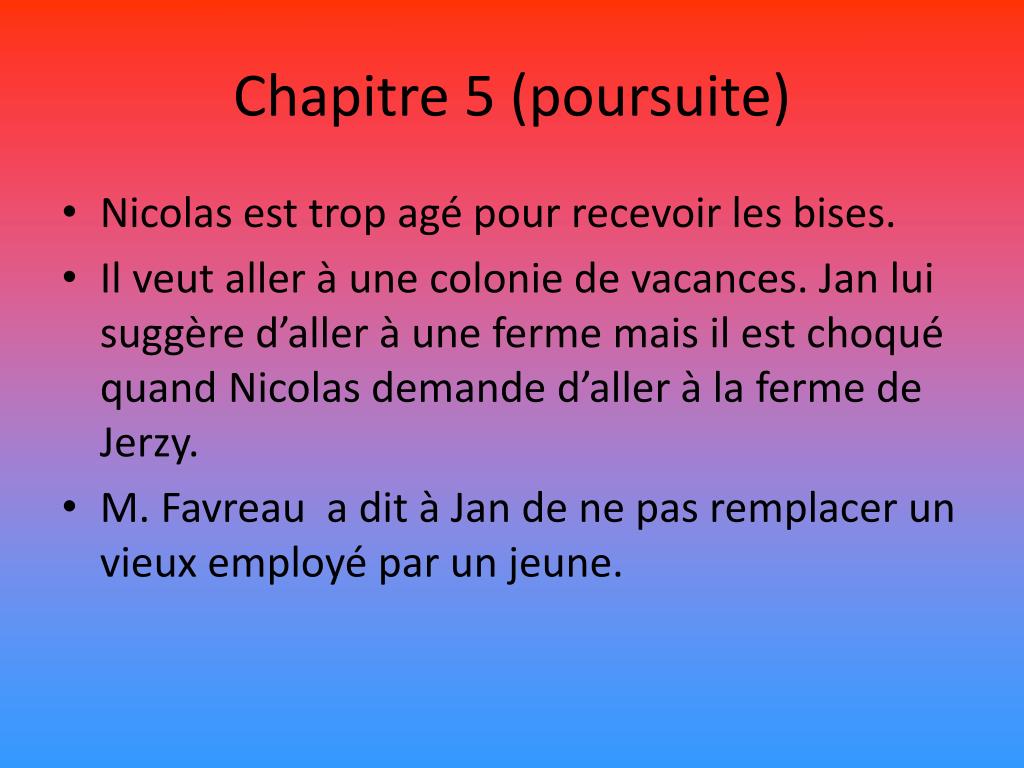 PPT - Révision de section 1 De Ces enfants D’ailleur PowerPoint ...