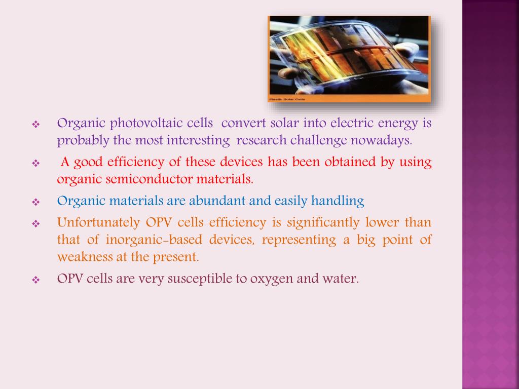 PPT - ORGANIC SOLAR CELL ( organıc PHOTOVOLTAIK CELL) PowerPoint ...