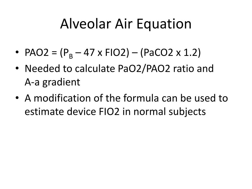 PPT - Ten things everyone needs to know about blood gases PowerPoint ...