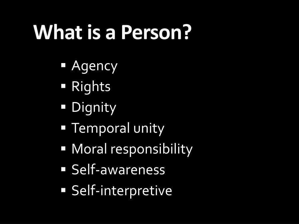 PPT - Personhood, Identity and the good life for social beings ...