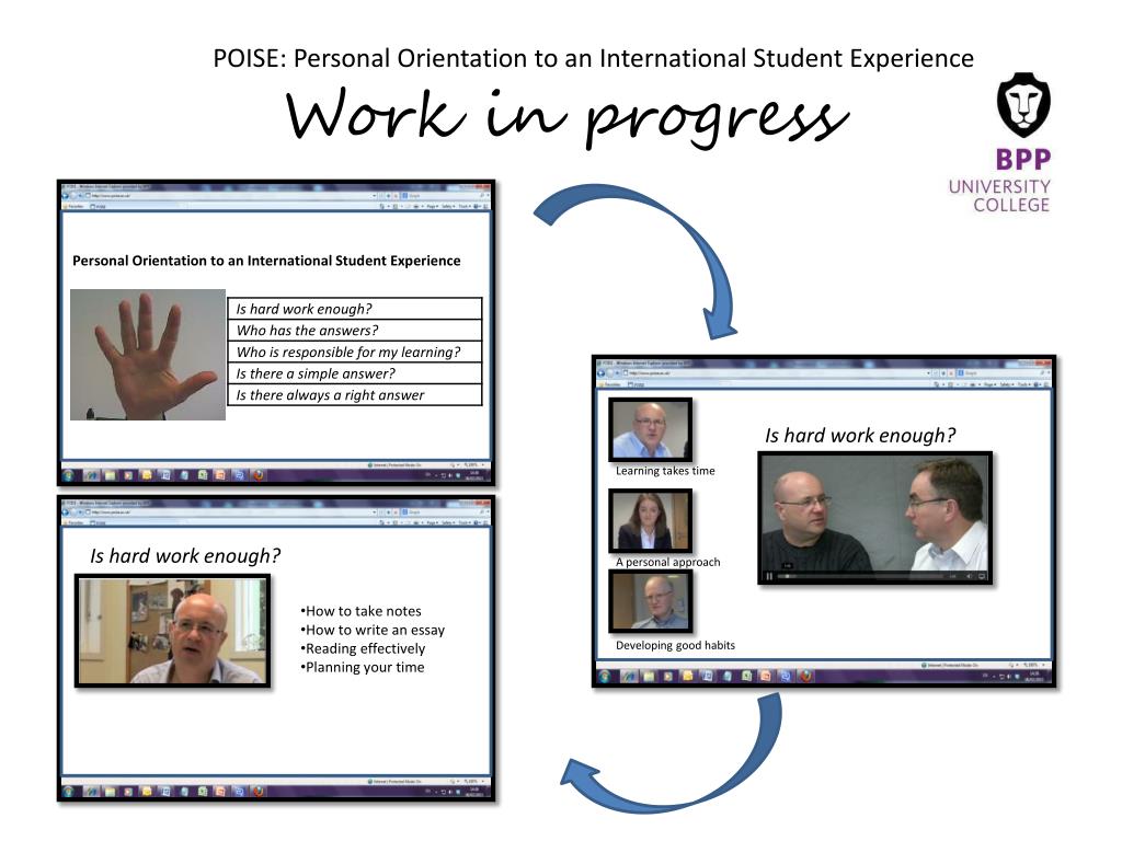 PPT - POISE: Personal Orientation to an International Student ...