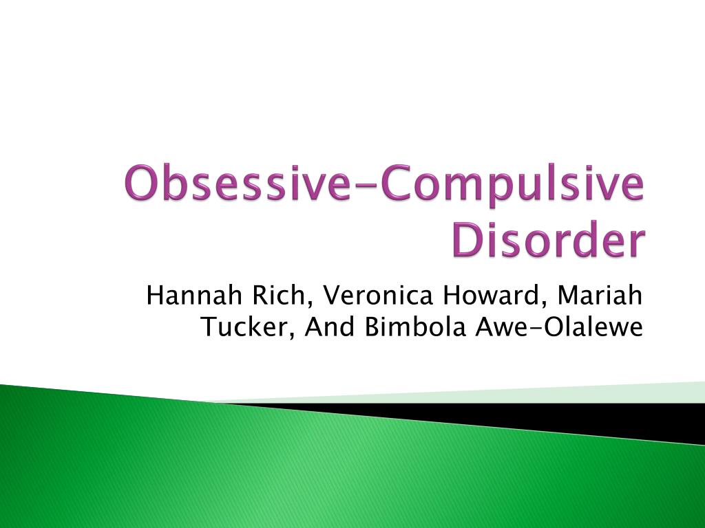Ppt Obsessive Compulsive Disorder Powerpoint Presentation Free