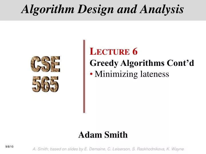 PPT - Algorithm Design and Analysis PowerPoint Presentation, free ...