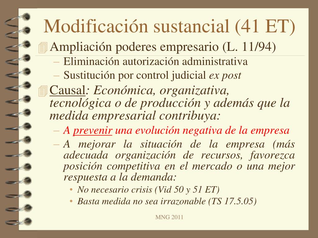 PPT - MODIFICACION SUSTANCIAL CONDICIONES DE TRABAJO PowerPoint ...