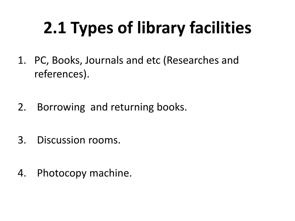 PPT - A study on the use of UMP library facilities among the ...
