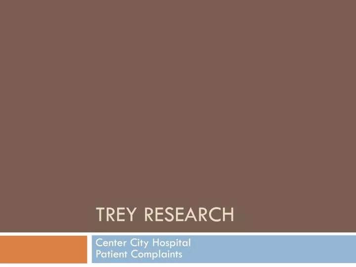 PPT - Trey Research PowerPoint Presentation, free download - ID:2190663