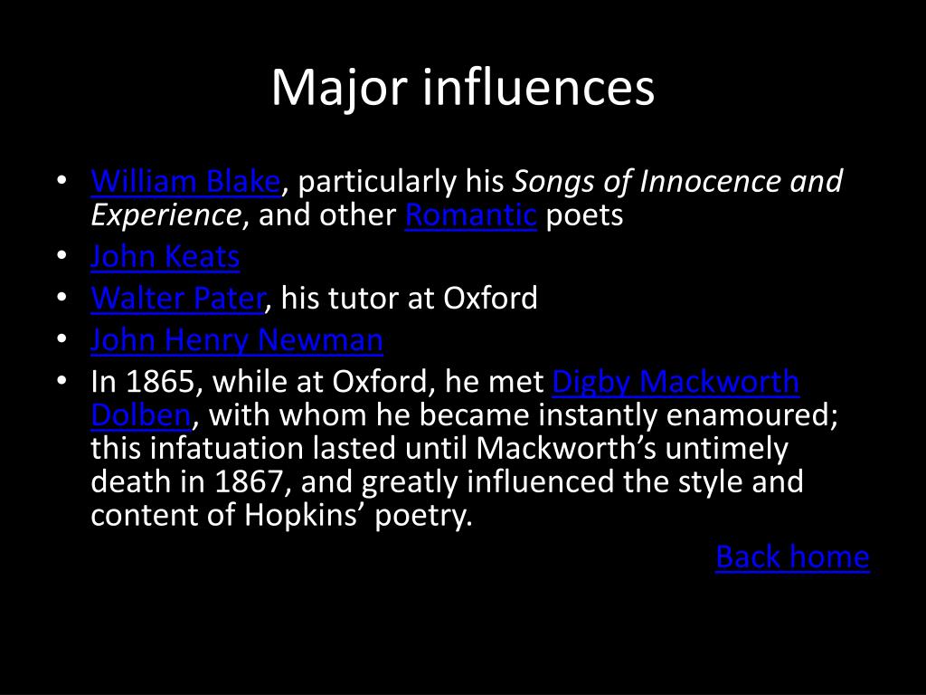 PPT - Who am I ? What do I write ? Who were my influences ? My writing ...