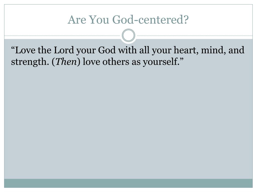 PPT - God-centered Prayer Life: The Key to Hearing God’s Voice ...