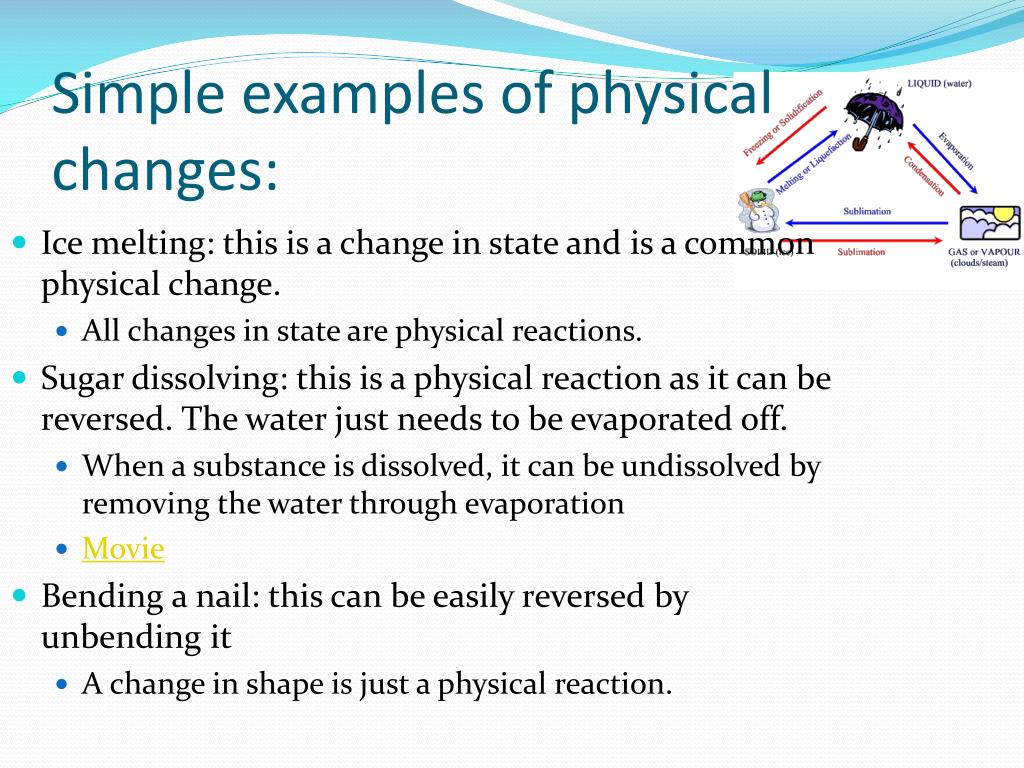 PPT - Physical and chemical reactions PowerPoint Presentation, free ...