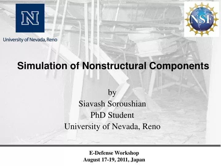 PPT - Simulation of Nonstructural Components PowerPoint Presentation ...