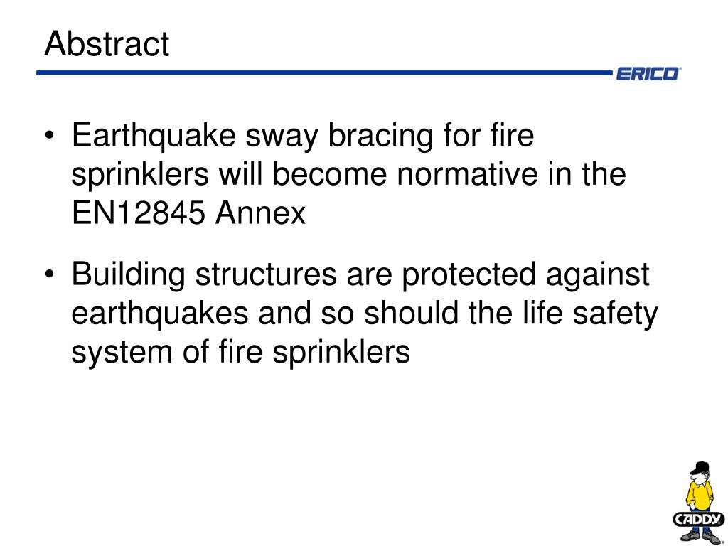 PPT - Fire Sprinkler Earthquake Protection – Sway Bracing PowerPoint ...