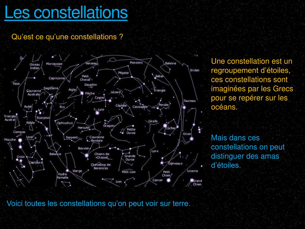 PPT - Les constellations et notre système solaire PowerPoint Presentation - ID:2191657