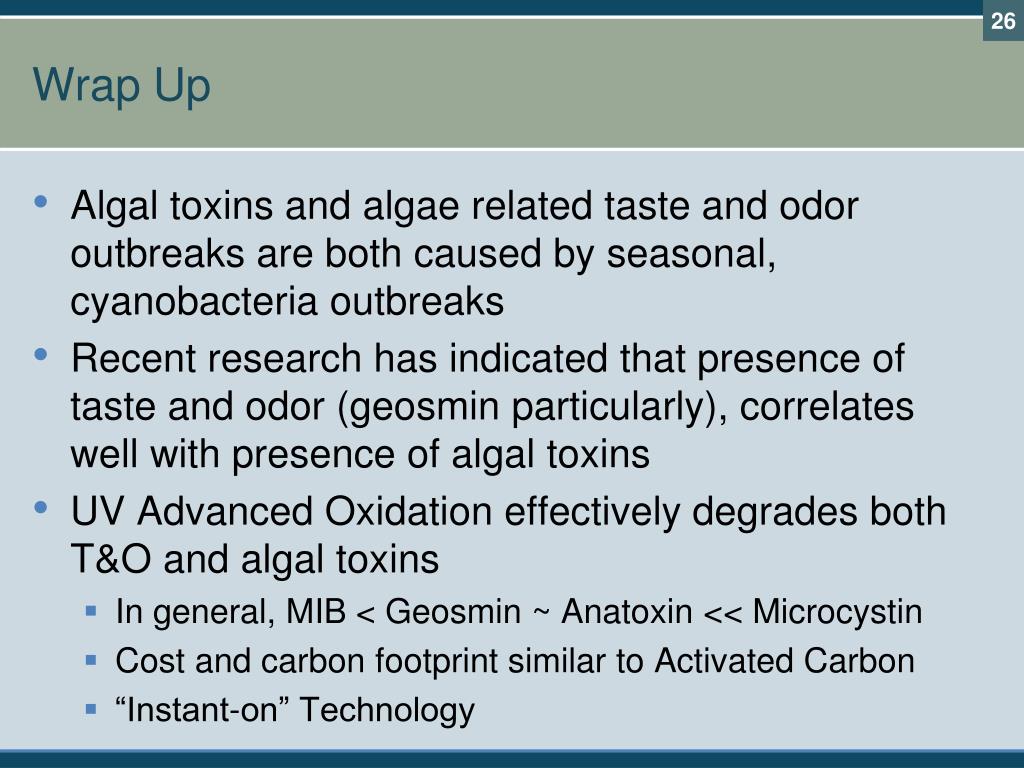 PPT - UV Advanced Oxidation for Treatment of Taste and Odor and Algal ...