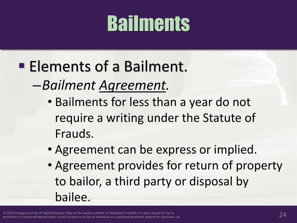 PPT Chapter 27 Personal Property And Bailments PowerPoint PPT Chapter 27 Personal Property And Bailments PowerPoint
