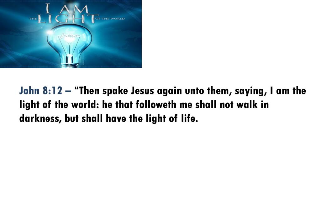 PPT - “I am the bread of life” – John 6:35 “I am the light of the world ...