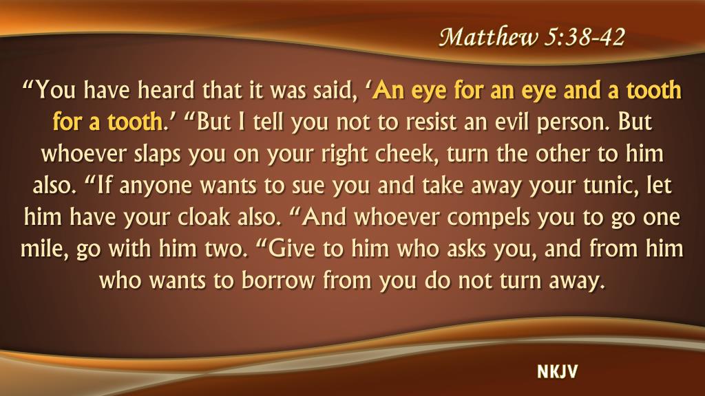 PPT - The Sermon on the Mount: Jesus rebuilds the Moral Law (Matthew 5: ...