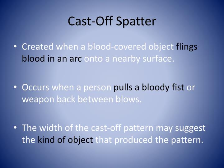PPT - Bloodstain Pattern Analysis PowerPoint Presentation - ID:2193218