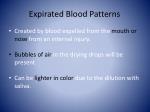 PPT - Bloodstain Pattern Analysis PowerPoint Presentation - ID:2193218