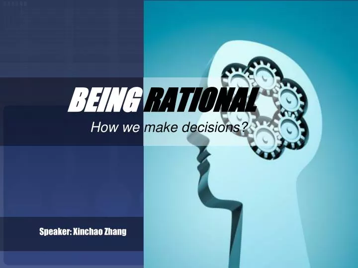 PPT - BEING RATIONAL PowerPoint Presentation, free download - ID:2193653