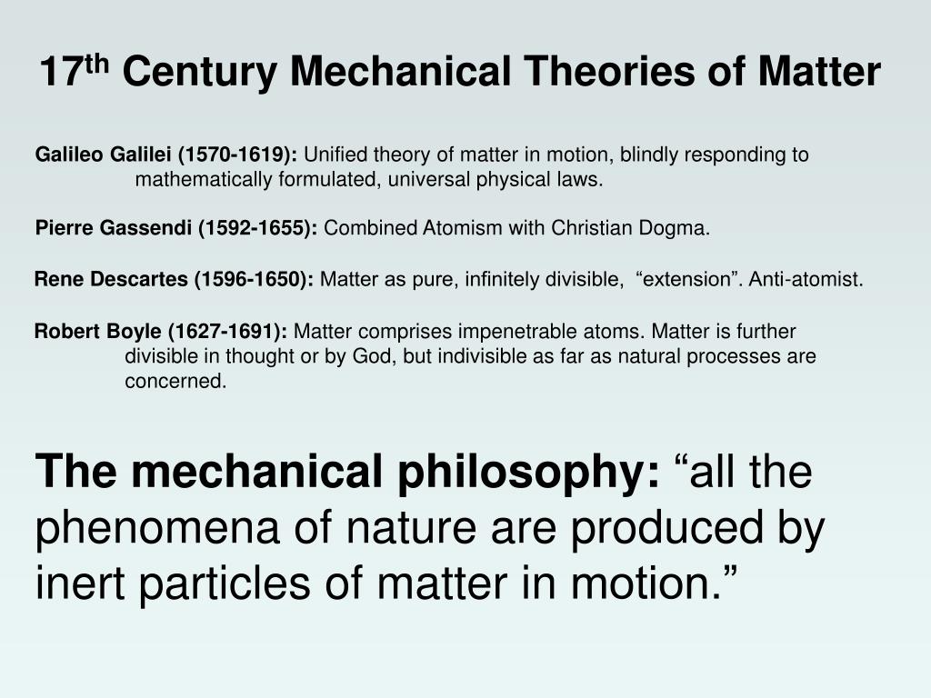 PPT - Mechanistic Philosophy of Nature and the Scientific Revolution ...