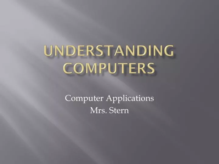 PPT - Understanding Computers PowerPoint Presentation, free download ...