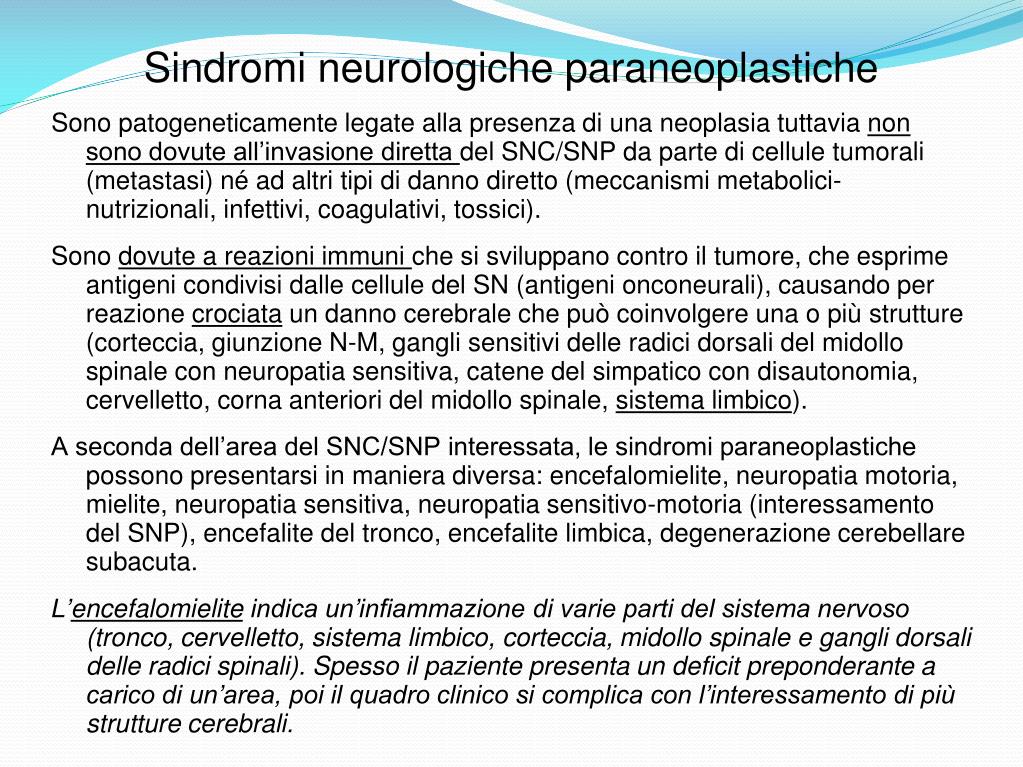 PPT - Encefalite Limbica Paraneoplastica PowerPoint Presentation, free ...